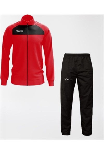 Mets Tam Fermuarlı - Erkek Likralı Kırmızı Eşofman Takımı - Metskırtmfer Mets Tam Fermuarlı - Erkek Likralı Kırmızı Eşofman Takımı - Metskırtmfer