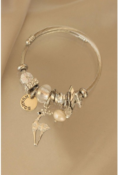 Moco Geyik Tasarımlı Charm Bilezik