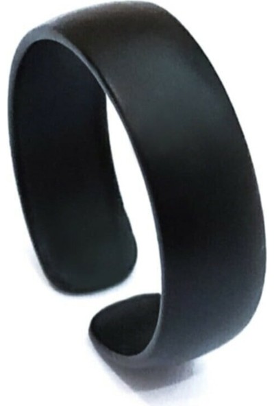 The Gifts Mat Siyah Sade Halka Şövalye Model The Gifts Mat Siyah Sade Halka Şövalye Model