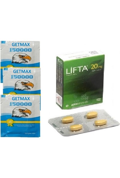 Getmax 3'lü Gecıktırı-Çı Mendil + Lif-T-A 1 Adet 4'lü Sertlestırı-Çı Güç Kuvvet