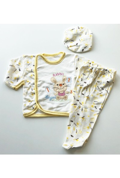 Beyzi 3'lü Hastane Çıkış Seti 0-3 Ay Beyzi 3'lü Hastane Çıkış Seti 0-3 Ay