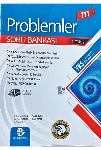 Bilgi Sarmal Yayınları TYT Problemler Soru Bankası 2023 Yeni Video Çözümlü Bilgi Sarmal Yayınları TYT Problemler Soru Bankası 2023 Yeni Video Çözümlü
