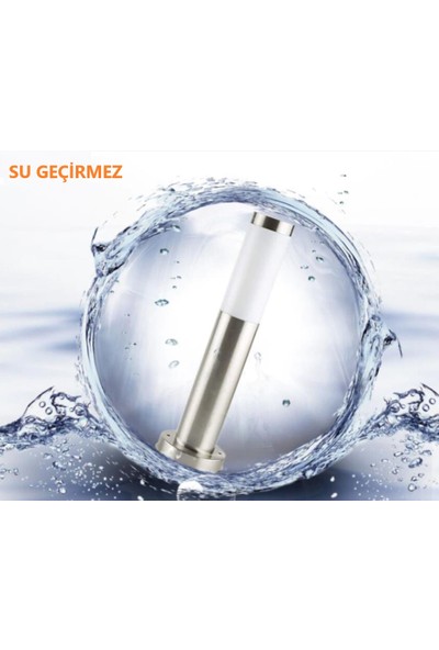 RulTech Paslanmaz Çelik Bahçe Çim Set Üstü Su Geçirmez Yol Iskele Manzara Lambası E27 RulTech Paslanmaz Çelik Bahçe Çim Set Üstü Su Geçirmez Yol Iskele Manzara Lambası E27