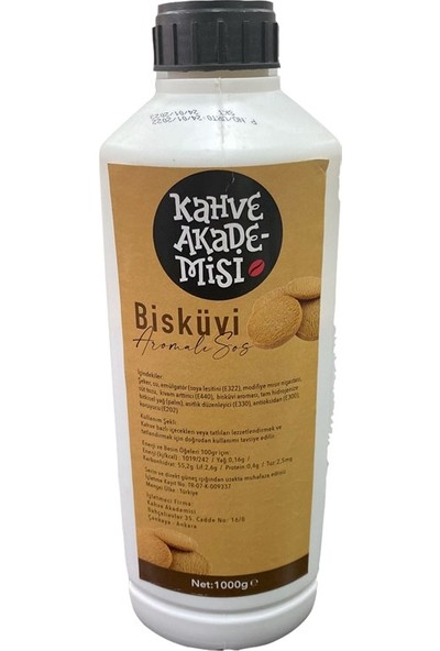 Kahve Akademisi Bisküvi Aromalı Gurme Sos 1 kg