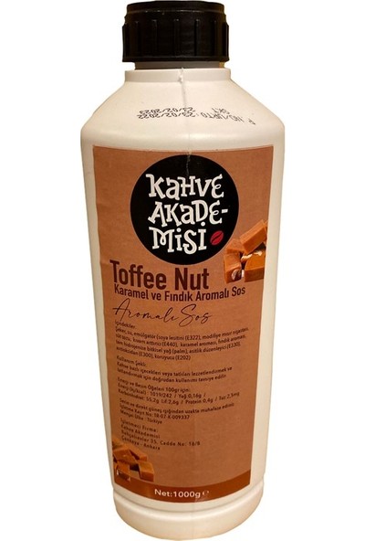 Kahve Akademisi Toffee Nut Gurme Sos 1 kg