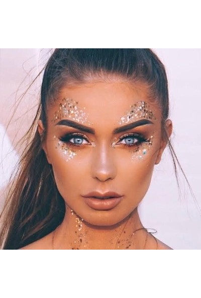 Jel Form Makyaj Simleri Glitter Işıltılı Yüz Makyajı