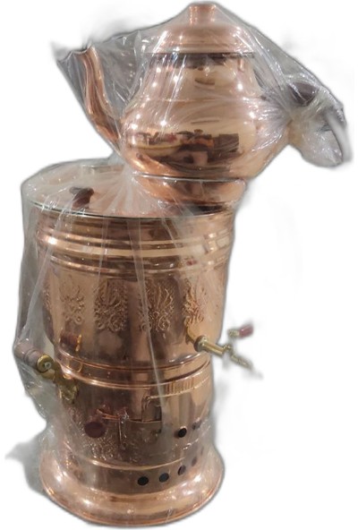 Odunlu ve Kömürlü Elişi Bakır Semaver 4 Lt Odunlu ve Kömürlü Elişi Bakır Semaver 4 Lt