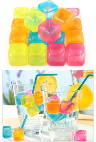 Royaleks Renkli Buz Küpleri Tükenmez Serinletici Buz Küpleri 20 Adet Royaleks Renkli Buz Küpleri Tükenmez Serinletici Buz Küpleri 20 Adet