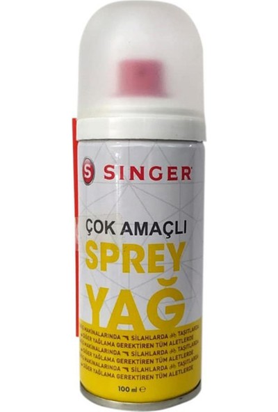 Singer Makine Yağı Çok Amaçlı Sprey 100 ml Singer Makine Yağı Çok Amaçlı Sprey 100 ml