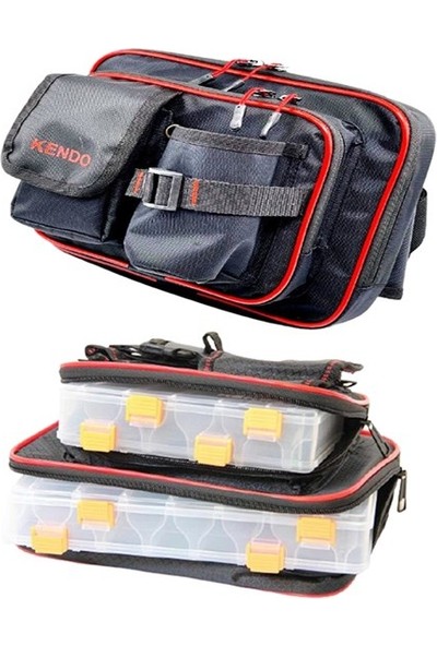 Savage Gear Kendo Spin Çantası Omuz 2 Kutulu (13 cm ve 17 cm Kutu)