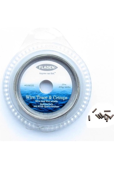 Fladen Çelik Tel Makara 10M-SIYAH