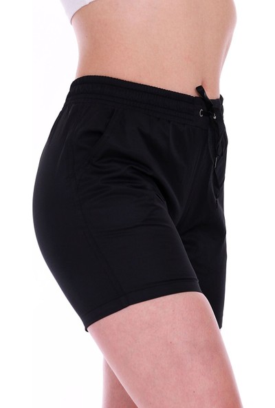 Cupsea Kadın Siyah Yüzme Deniz ve Havuz Şortu Su Tutmaz