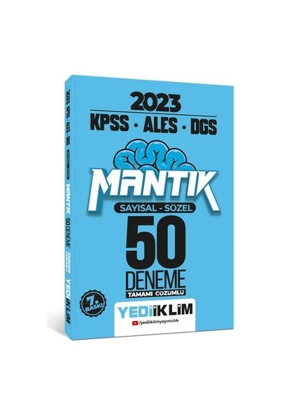 Yediiklim Yayınları 2023 KPSS-ALES-DGS Sayısal Sözel Mantık Tamamı Çözümlü 50 Deneme Yediiklim Yayınları 2023 KPSS-ALES-DGS Sayısal Sözel Mantık Tamamı Çözümlü 50 Deneme