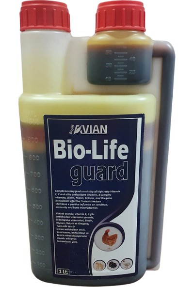Royal Ilaç Bio-Life Guard 1 Lt. Kanatlılarda Vitamin ve Biyotin Desteği
