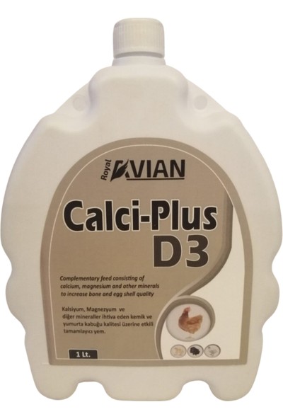 Royal Ilaç Calci Plus D3 1 Lt. Kanatlılarda Yumurta Kabuk Kalitesi Için Tamamlayıcı Yem Royal Ilaç Calci Plus D3 1 Lt. Kanatlılarda Yumurta Kabuk Kalitesi Için Tamamlayıcı Yem