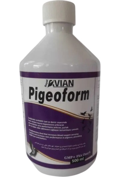 Royal Ilaç Pigeoform 500 Ml. Performans Arttırıcı Yem