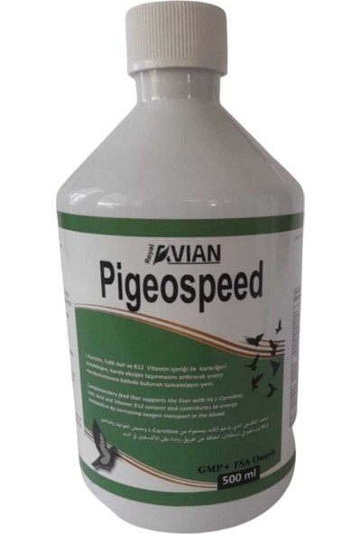 Royal Ilaç Pigeospeed 500 Ml. Güvercinlerde Uçum Hızı Desteği