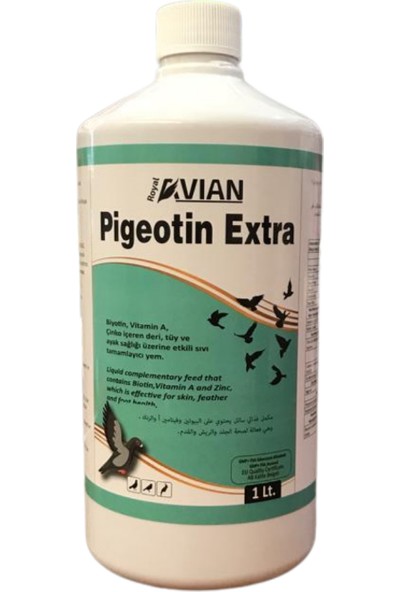 Royal Ilaç Pigeotin Extra 1lt. Güvercin ve Kafes Kuşlarında Biotin Desteği Royal Ilaç Pigeotin Extra 1lt. Güvercin ve Kafes Kuşlarında Biotin Desteği