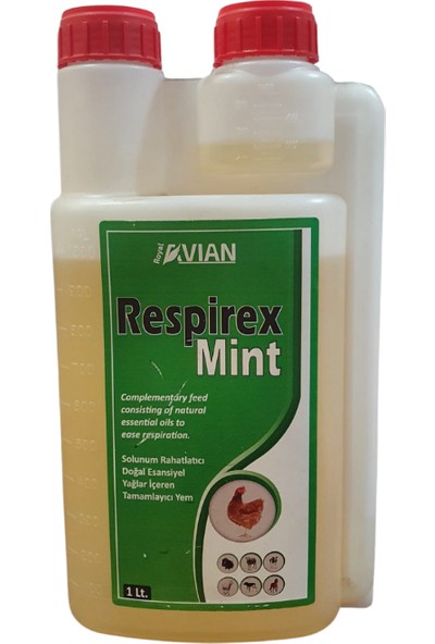 Royal Ilaç Respirex Mint 1 Lt. Kanatlılarda Solunum Güçlüğü Nefes Darlığı Balgam Söktürücü