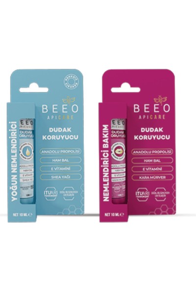 Bee'o Dudak Koruyucu Paketi Bee'o Dudak Koruyucu Paketi