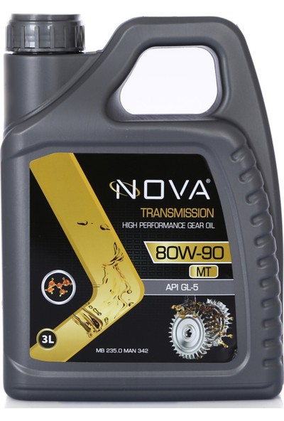 Nova 80W-90 3 L Dişli Yağı Apı Gl-5 Şanzıman. Diferansiyel * Nova 80W-90 3 L Dişli Yağı Apı Gl-5 Şanzıman. Diferansiyel *