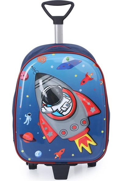Lacivert Kumaş Çekçekli Roket Galaksi Anaokulu Çantası - Erkek Çocuk Çanta - Kreş Çantası Lacivert Kumaş Çekçekli Roket Galaksi Anaokulu Çantası - Erkek Çocuk Çanta - Kreş Çantası
