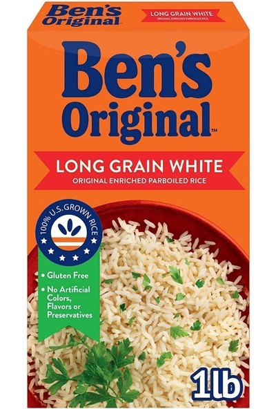 Ben'in Orijinal Uzun Tahıl Beyaz Zenginleştirilmiş Parboil Pirinç 1000 gr