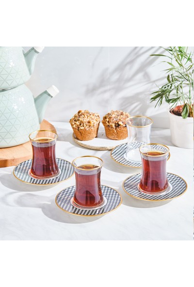 Karaca Kaz Ayağı 12 Parça 6 Kişilik Çay Seti