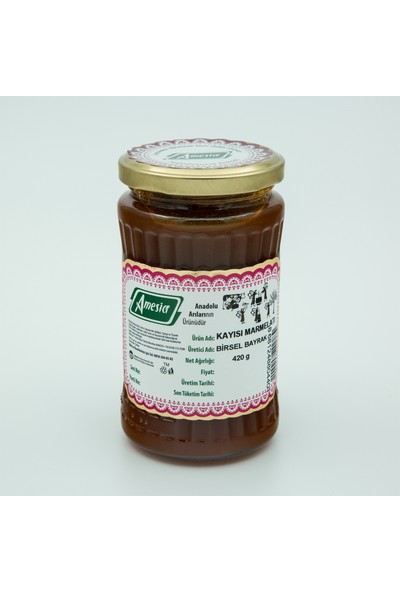 Amesia Kayısı Marmelatı 420 gr Amesia Kayısı Marmelatı 420 gr