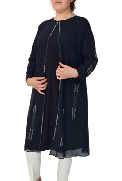 Papilla Kadın Abiye Taşlı Tunik Elbise 9523 BGL-ST02053