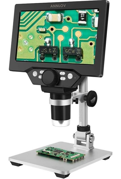 Annlov 1-1200X USB Büyütme 12MP - 7 Inch LCD Mikroskop Annlov 1-1200X USB Büyütme 12MP - 7 Inch LCD Mikroskop