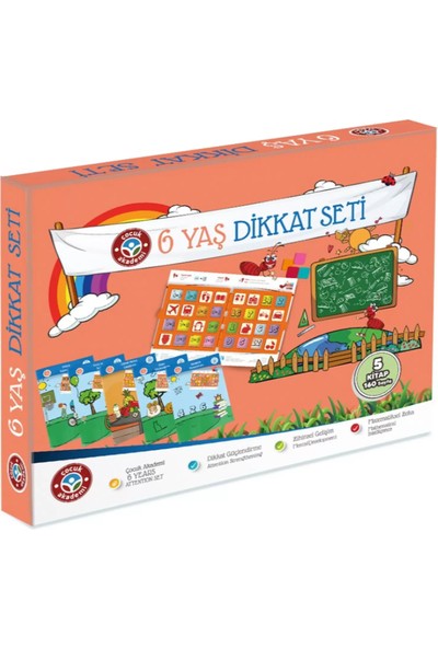 Çocuk Akademi 6 Yaş Dikkat Seti Çocuk Akademi 6 Yaş Dikkat Seti