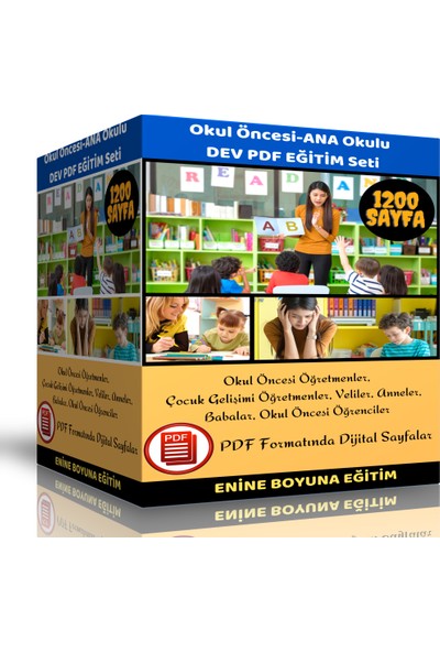 Okul Öncesi – Ana Okulu Dev Pdf Eğitim Seti (1200 Sayfa) (Ciltli) Okul Öncesi – Ana Okulu Dev Pdf Eğitim Seti (1200 Sayfa) (Ciltli)