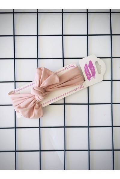 Masal Dünyası Bursa Pudra Fiyonklu Kız Bebek / Çocuk Saç Bandı