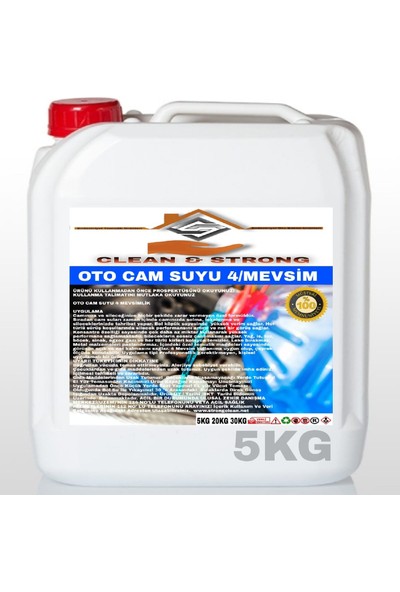 Clean&Strong Otocam Suyu 4 Mevsim 5 kg Clean&Strong Otocam Suyu 4 Mevsim 5 kg