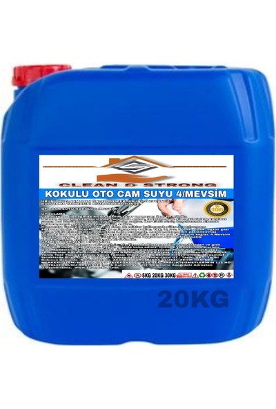 Clean&Strong Oto Cam Suyu Parfümlü 20 kg