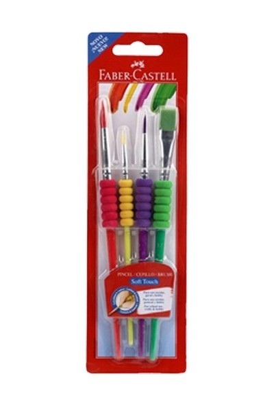Faber-Castell Fırça Seti Soft Touch 4 Lü