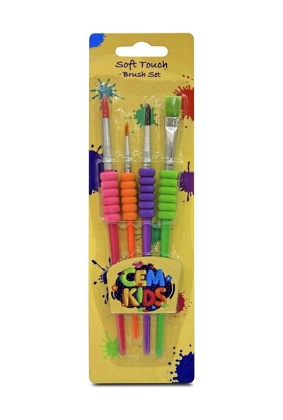 Cem Kids Soft Touch Fırça Seti 4'lü Cem Kids Soft Touch Fırça Seti 4'lü
