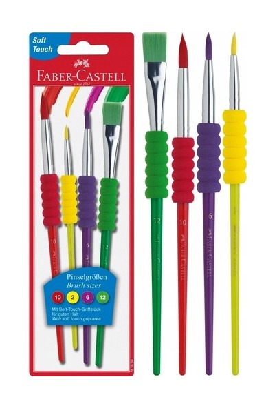 Faber-Castell Fırça Seti 4'lü Paket 2-6-10-12 Numara