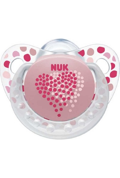 Nuk Trendline Adore 'silikon' Emzik 6-18 Ay Pembe/kalp Nuk Trendline Adore 'silikon' Emzik 6-18 Ay Pembe/kalp