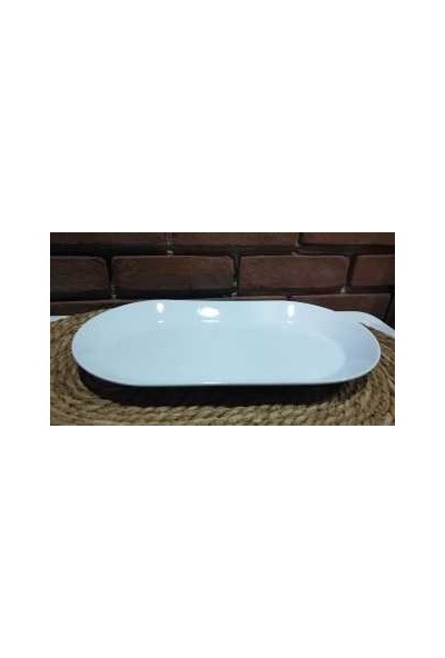 Elif Aksesuar Porselen Kayık Tabak 38 cm Elif Aksesuar Porselen Kayık Tabak 38 cm