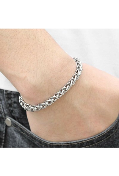 The Gifts Erkek Gümüş Çelik Bileklik The Gifts Erkek Gümüş Çelik Bileklik