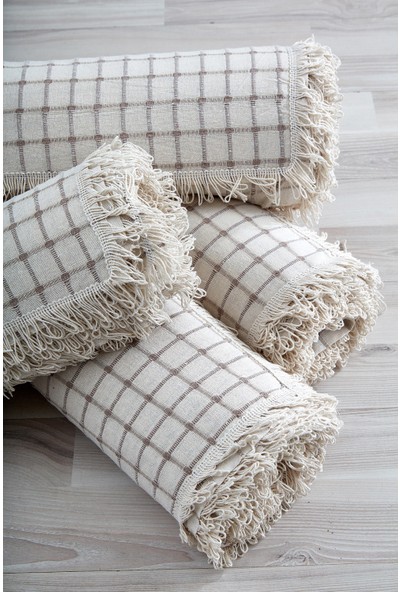 Miss Linda Home Collection Pamuklu Buldan Işi Koltuk-Çekyat Örtüsü Kareli Kahve Renk Miss Linda Home Collection Pamuklu Buldan Işi Koltuk-Çekyat Örtüsü Kareli Kahve Renk