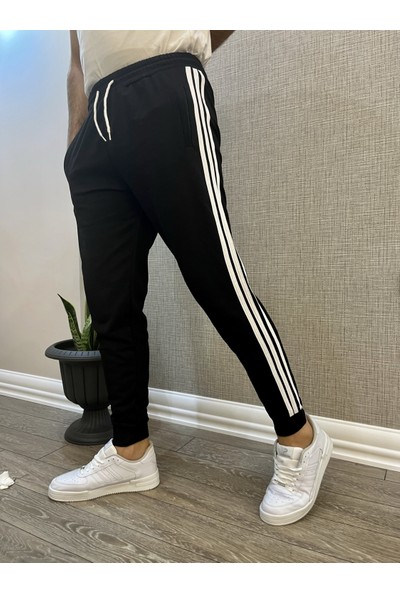 Sport Fashion Şeritli Manşetli Eşofman Altı