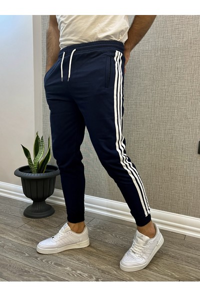 Sport Fashion Şeritli Manşetli Eşofman Altı