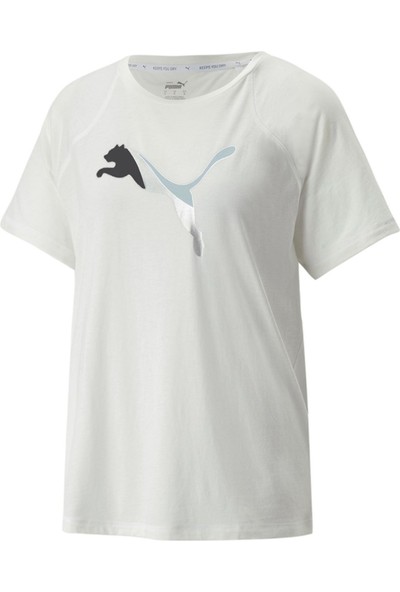 Puma Evostripe Tee Kadın Günlük Tişört 84980202 Beyaz