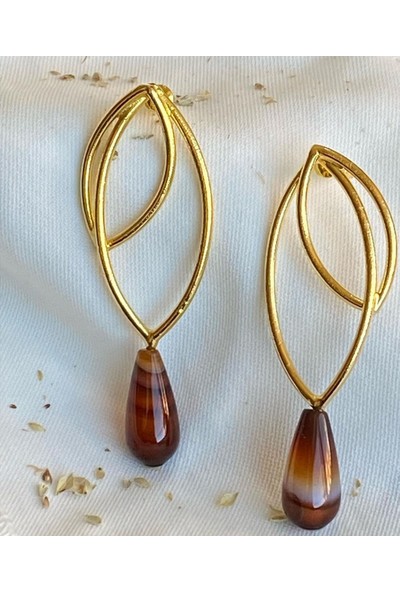 Zede Akik Küpe/cornelian Earring Zede Akik Küpe/cornelian Earring