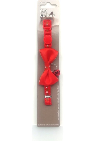 Eastland Papyon Çıngıraklı Tasma Kırmızı 10MM*30CM Eastland Papyon Çıngıraklı Tasma Kırmızı 10MM*30CM