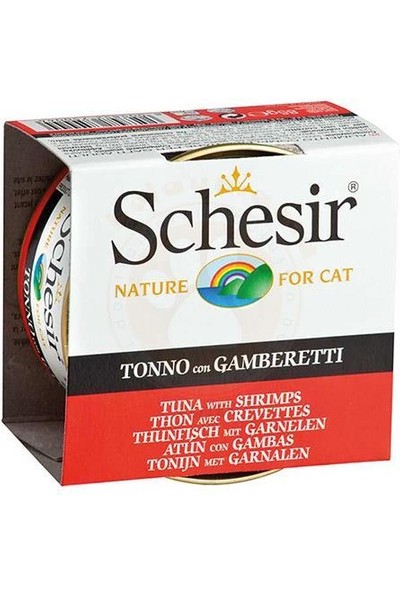 Schesir Ton Balıklı Karidesli Kedi Konservesi 85 gr 14 Adet Schesir Ton Balıklı Karidesli Kedi Konservesi 85 gr 14 Adet