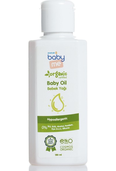 Baby Me Organik Bebek Yağı 150 ml Baby Me Organik Bebek Yağı 150 ml